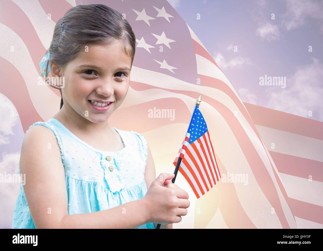 Celebrating holding flag hi-res stock photography and images - Alamy