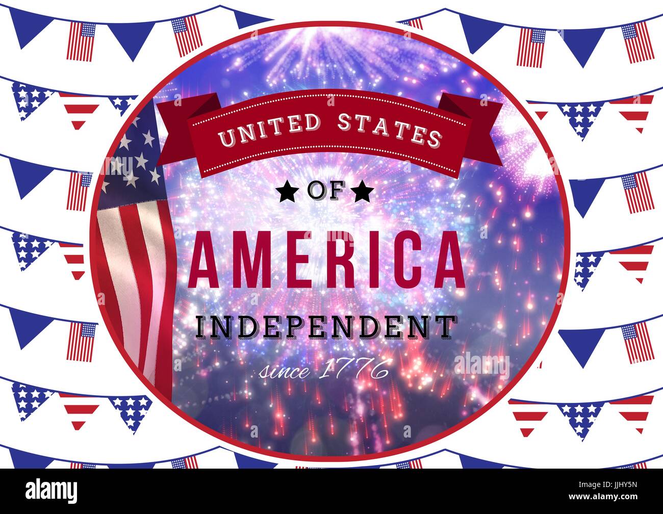 Poster of independence day Stock Photo - Alamy