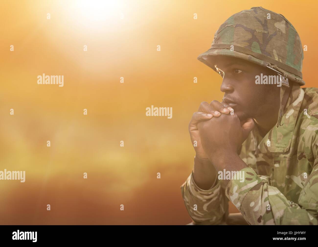 Thinking soldier hi-res stock photography and images - Alamy