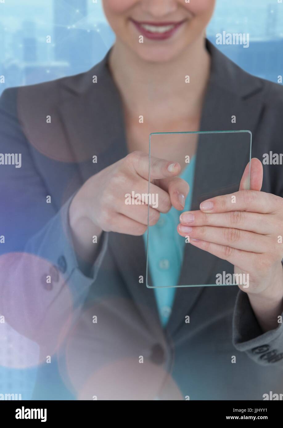 Smiling black woman glass hi-res stock photography and images - Alamy