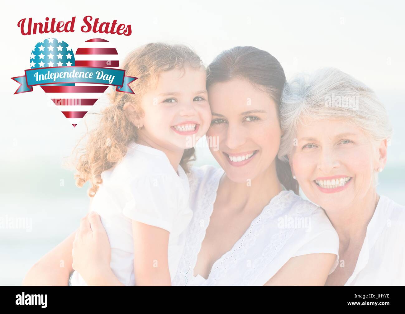 Three generation family beach hi-res stock photography and images - Alamy