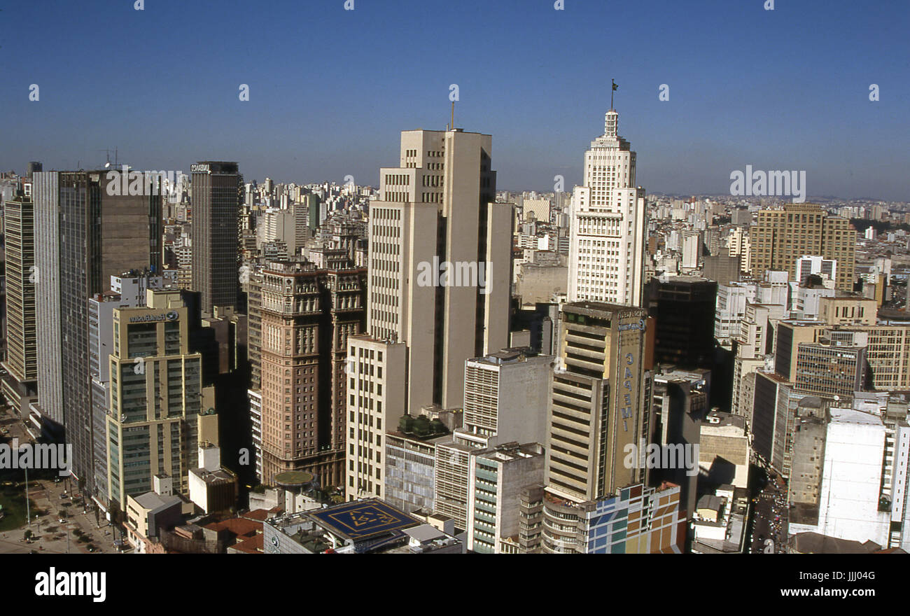 Banespa Bank; Bankboston; Martinelli Building; Center; Sao Paulo ...