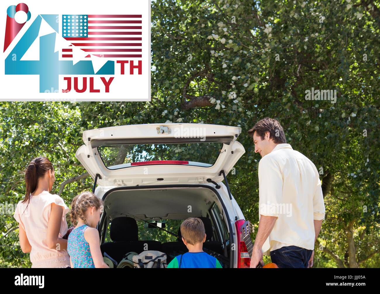 Family outing car hi-res stock photography and images - Alamy
