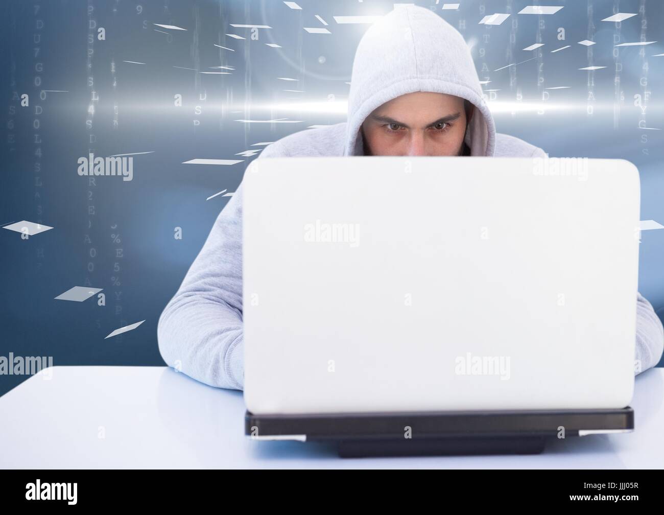 Digital animation hacker hacking laptop hi-res stock photography and ...