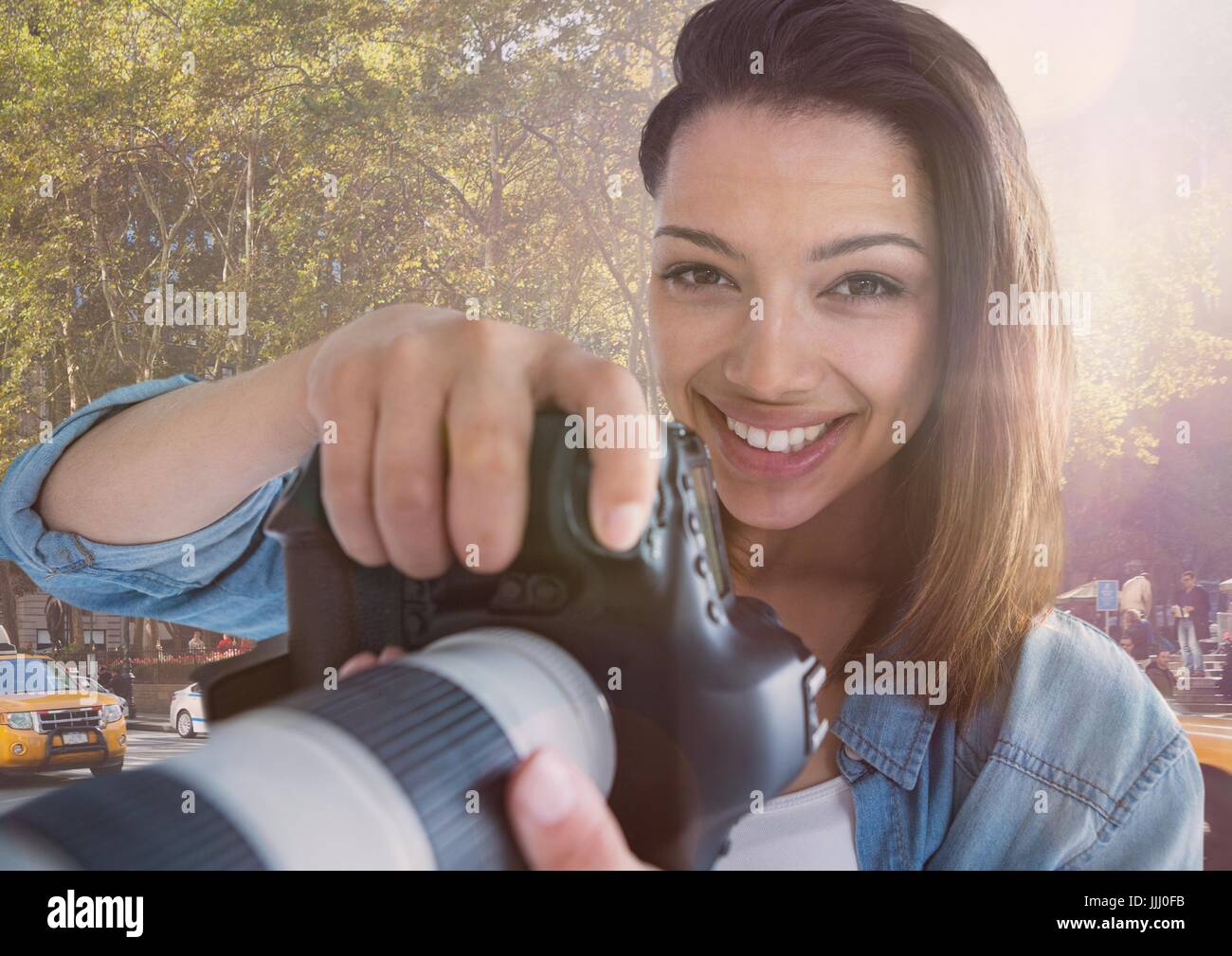 Sun behind camera hi-res stock photography and images - Alamy