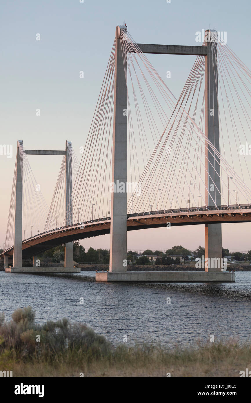 The Cable Bridge, officially called the Ed Hendler Bridge, spans the ...