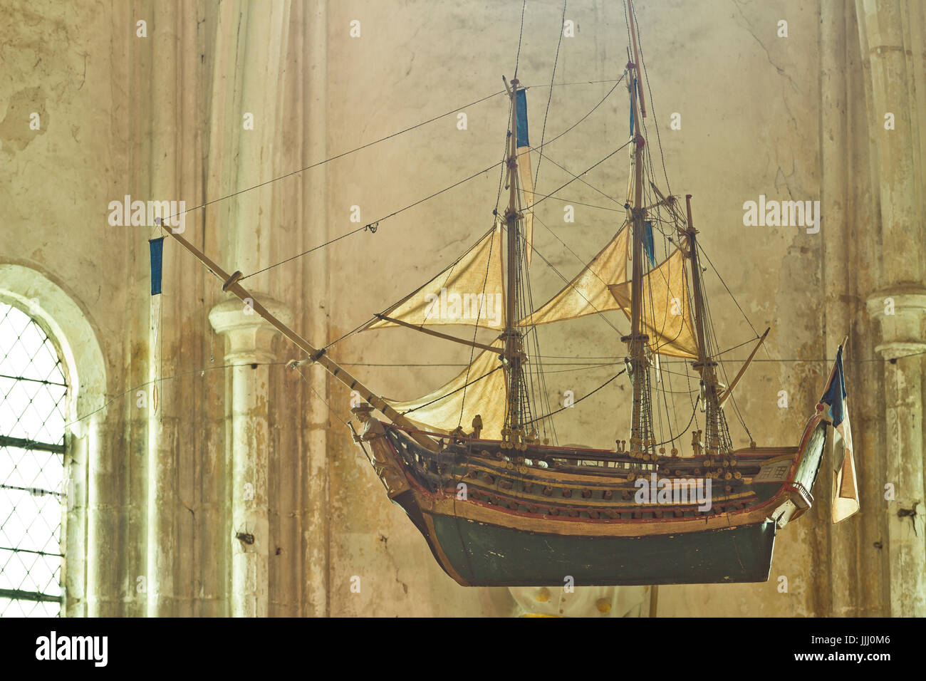 France, Cher (18), Berry, Saint-Satur, église abbatiale Saint-Guinefort ...