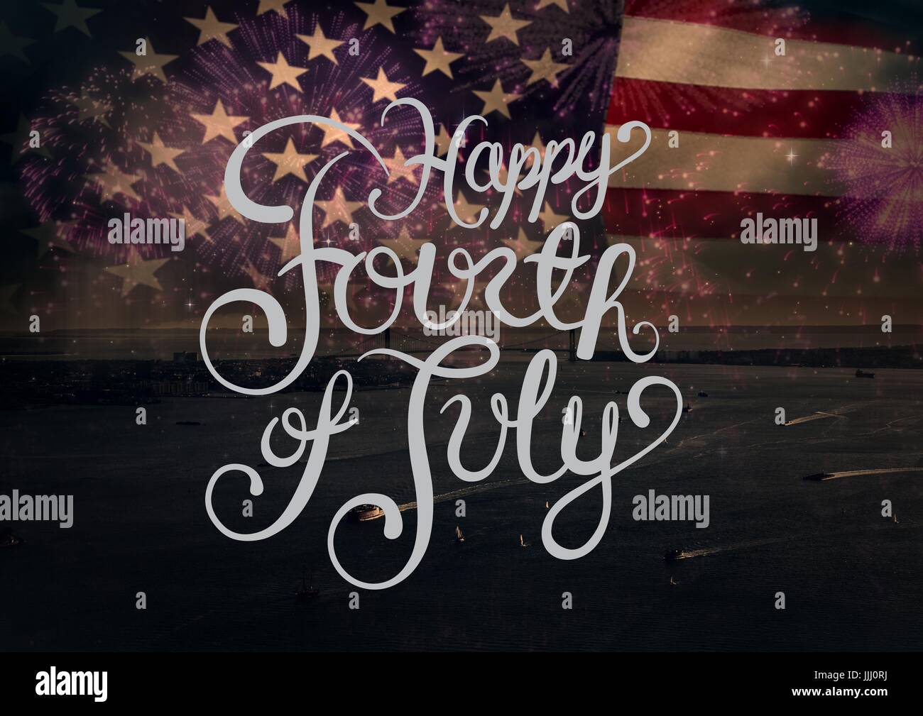 Happy 4th of July 3d design Stock Photo - Alamy