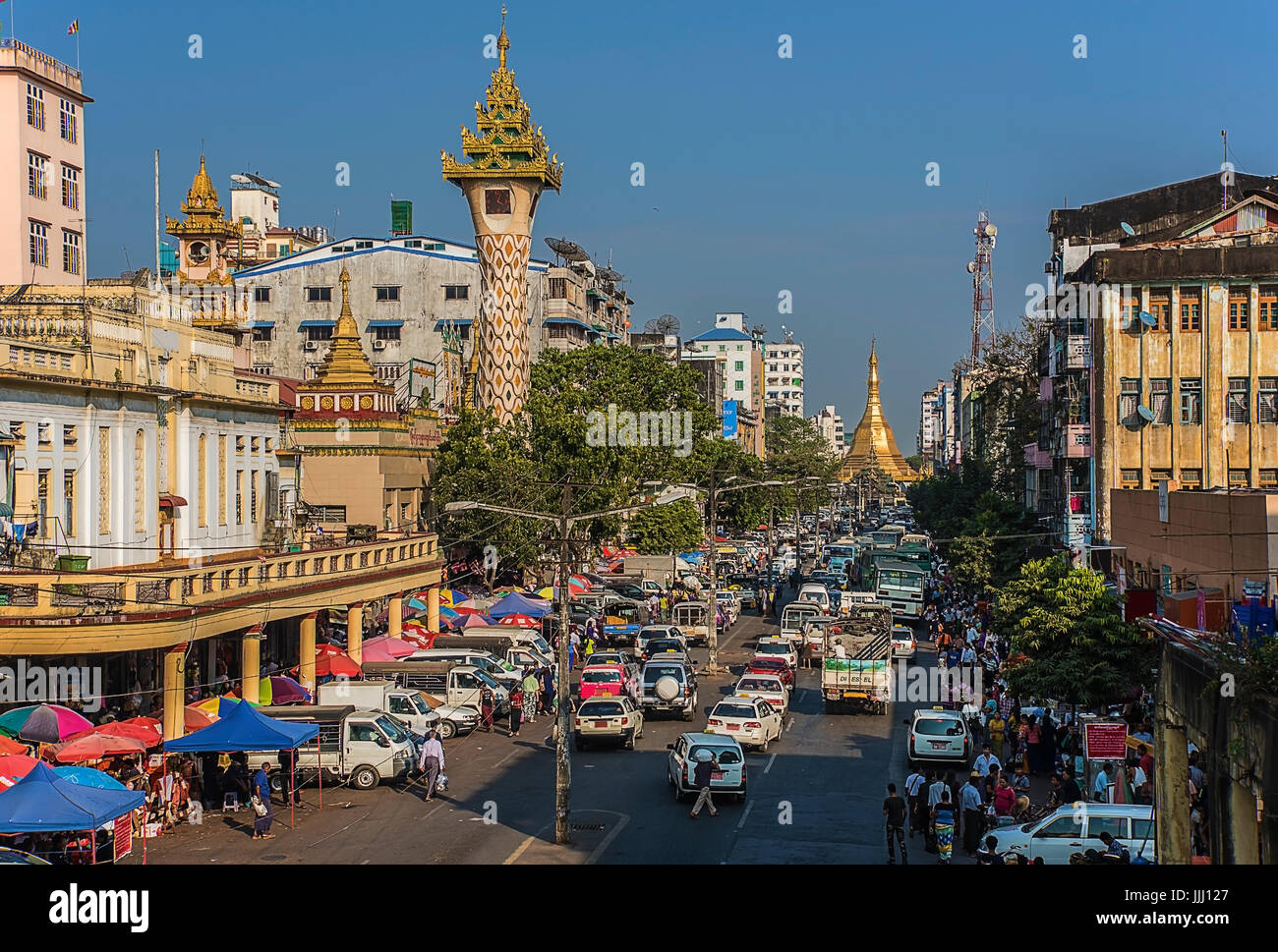 Golden City, Yangon High Resolution Stock Photography and Images - Alamy