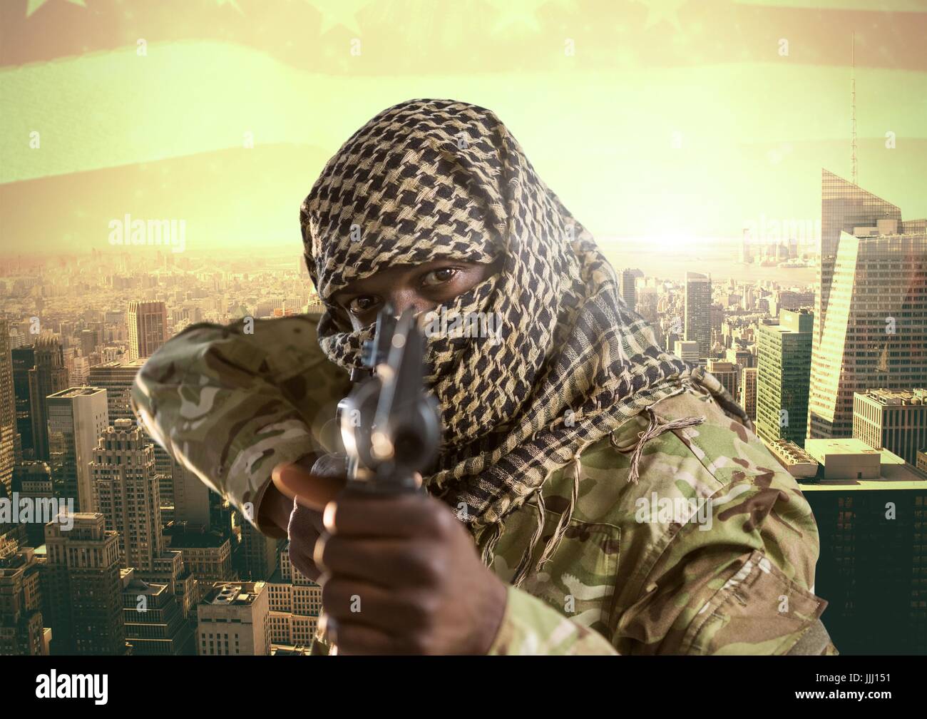 Soldier white background man gun hi-res stock photography and images ...