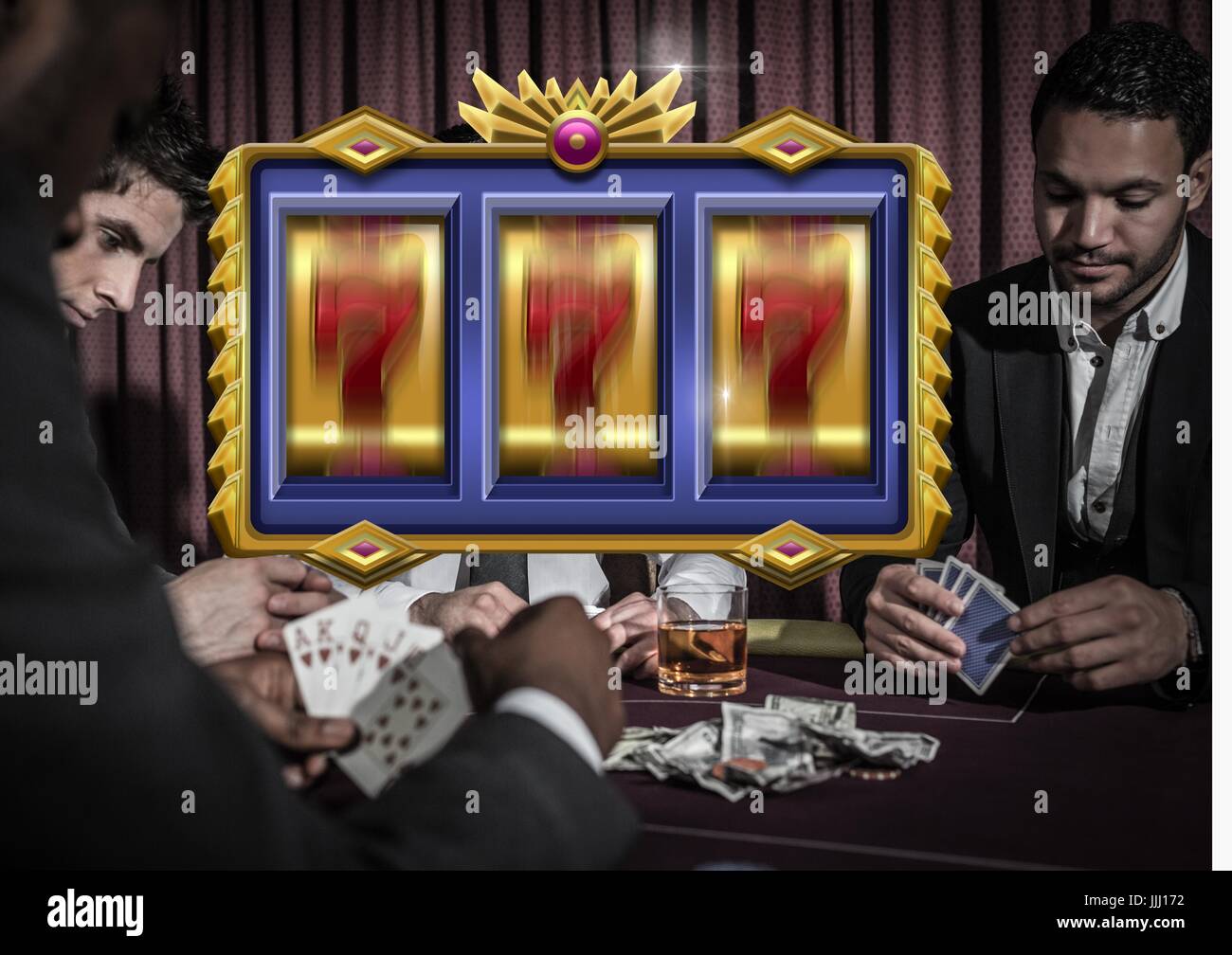 Sitting at gambling machine hi-res stock photography and images - Alamy