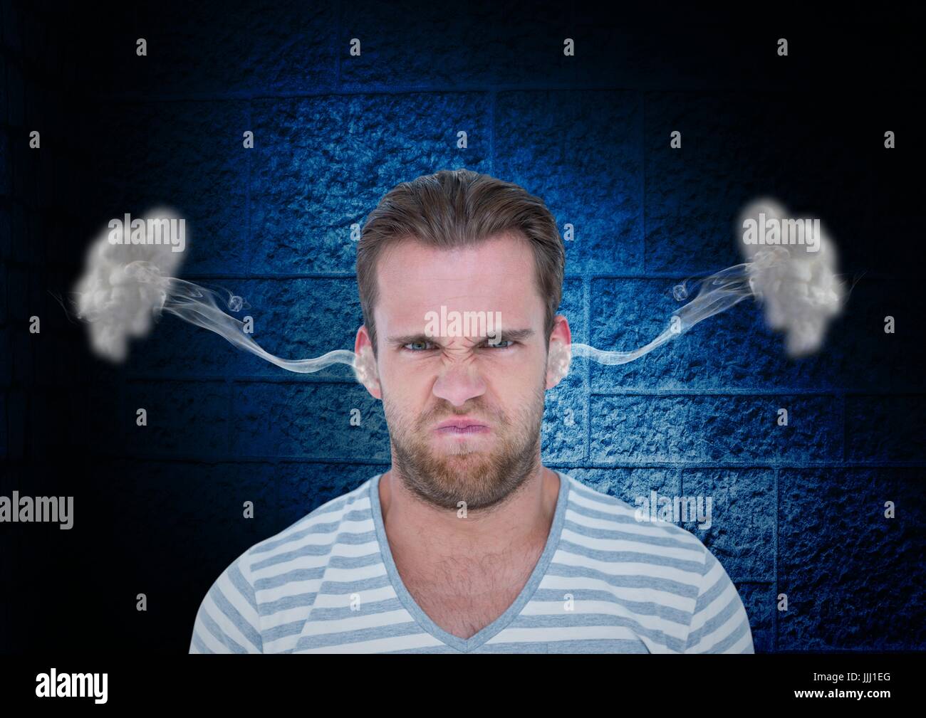 Man smoke out of ears hi-res stock photography and images - Alamy