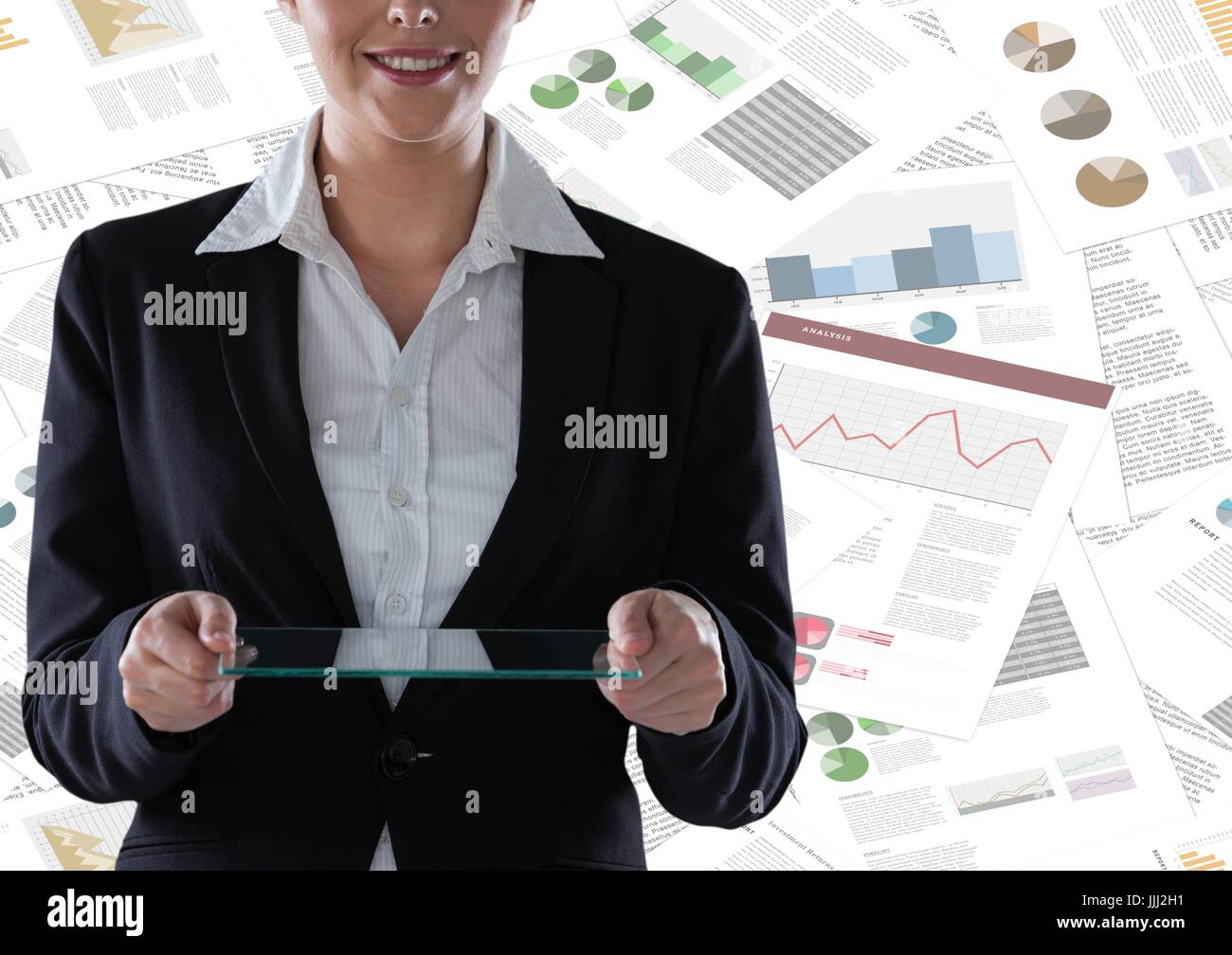 Mid section female executive using hi-res stock photography and images ...