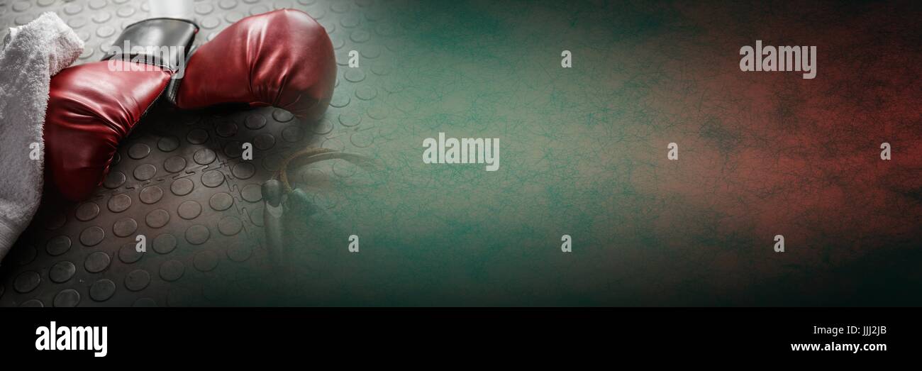 Boxing gloves on gym floor hi-res stock photography and images - Alamy