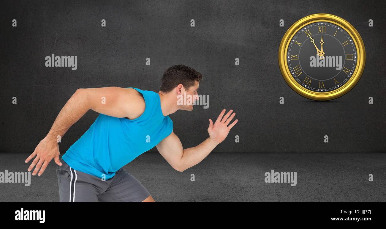 Wall clock midnight hi-res stock photography and images - Alamy