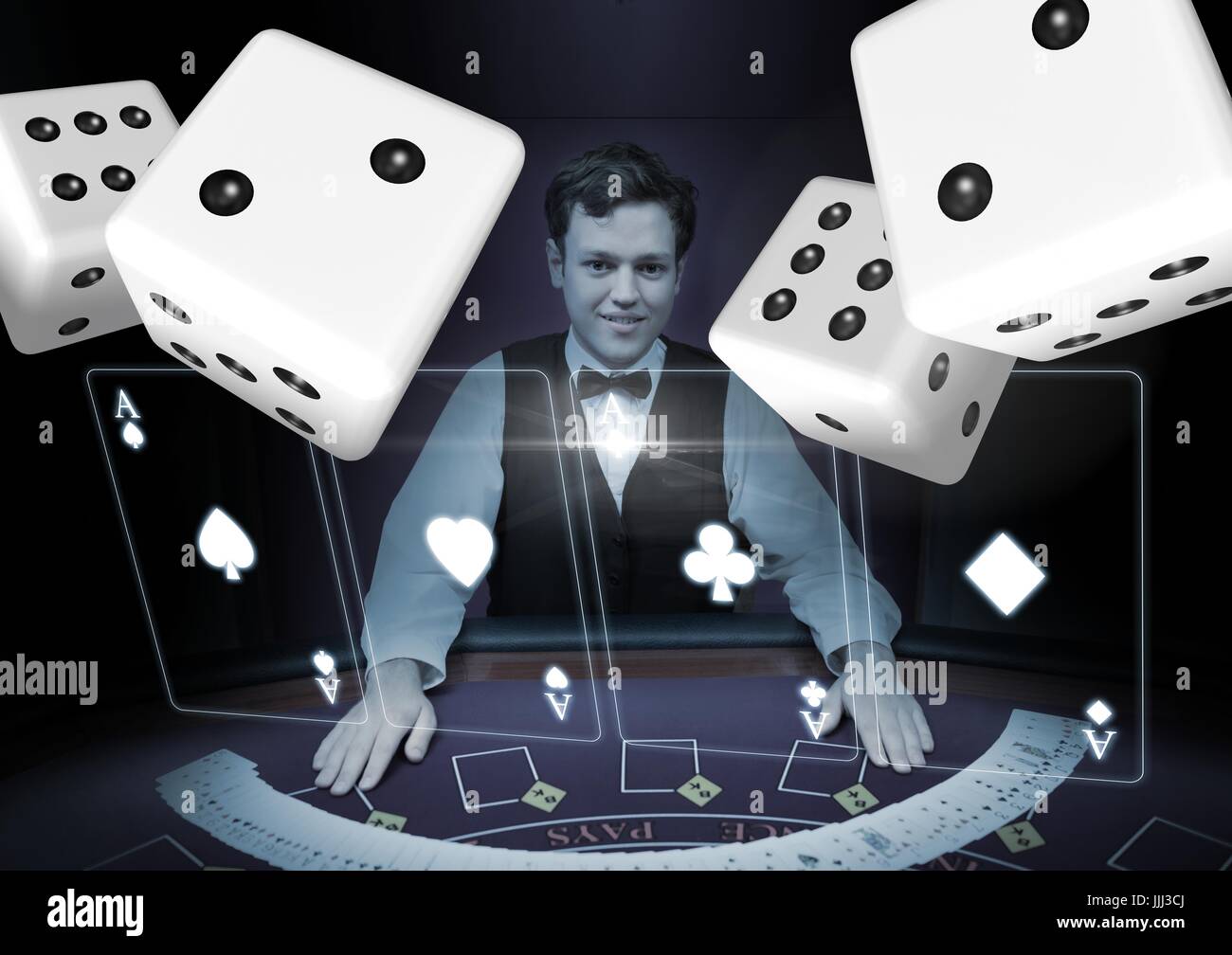 Croupier hi-res stock photography and images - Alamy