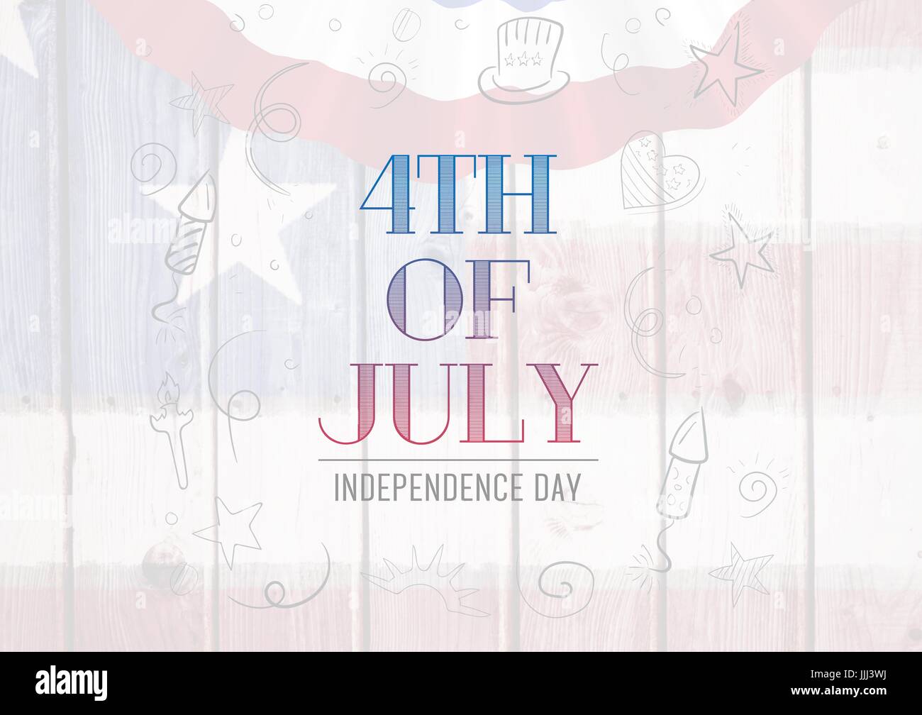 Poster of independence day Stock Photo - Alamy