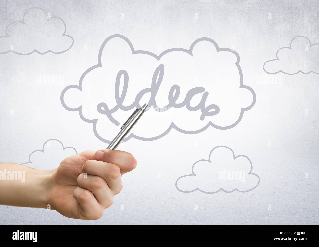 Monochrome background and graphics with pointing hand Stock Photo - Alamy