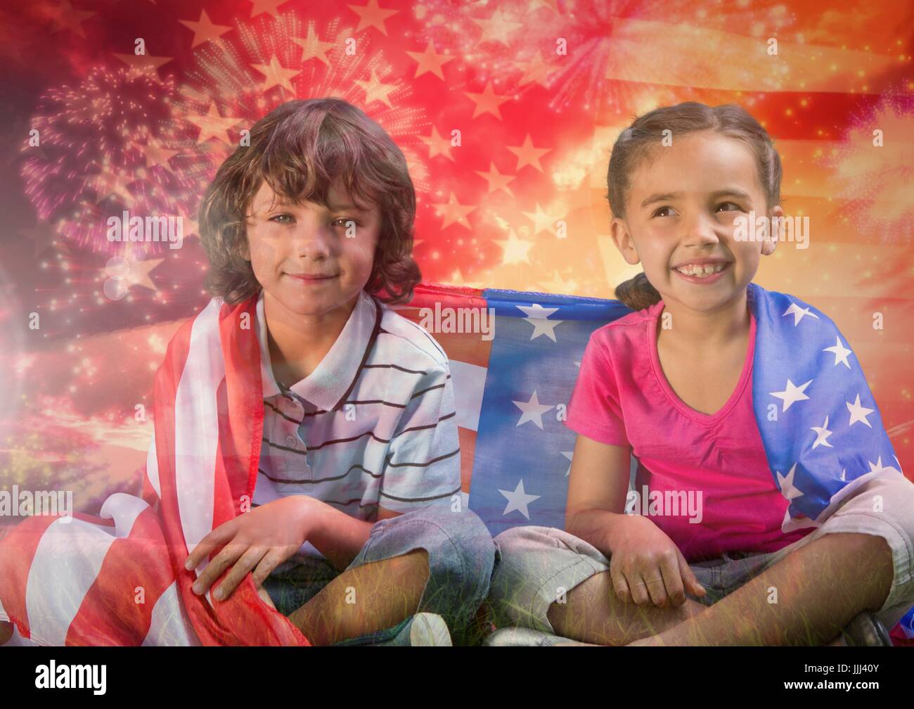 Usa national flag children hi-res stock photography and images - Alamy