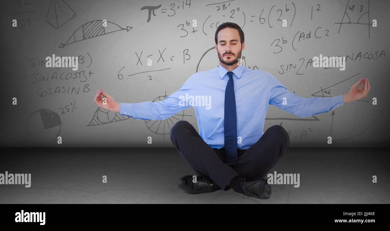 Vector meditation meditating drawing hi-res stock photography and ...