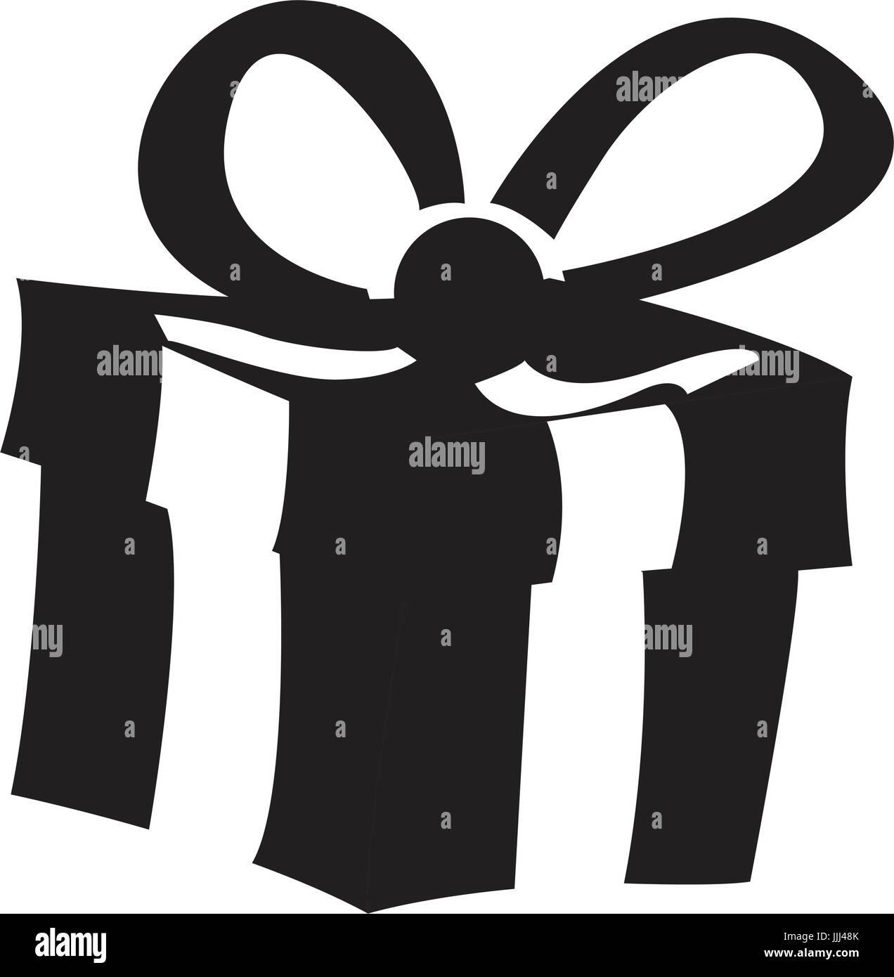 Gift silhouette Stock Vector Images - Alamy