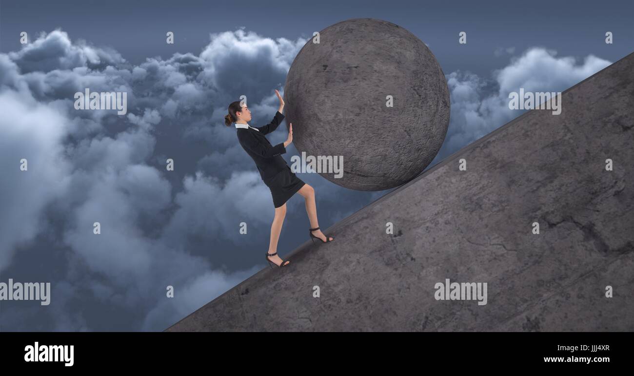 Women pushing them hi-res stock photography and images - Alamy