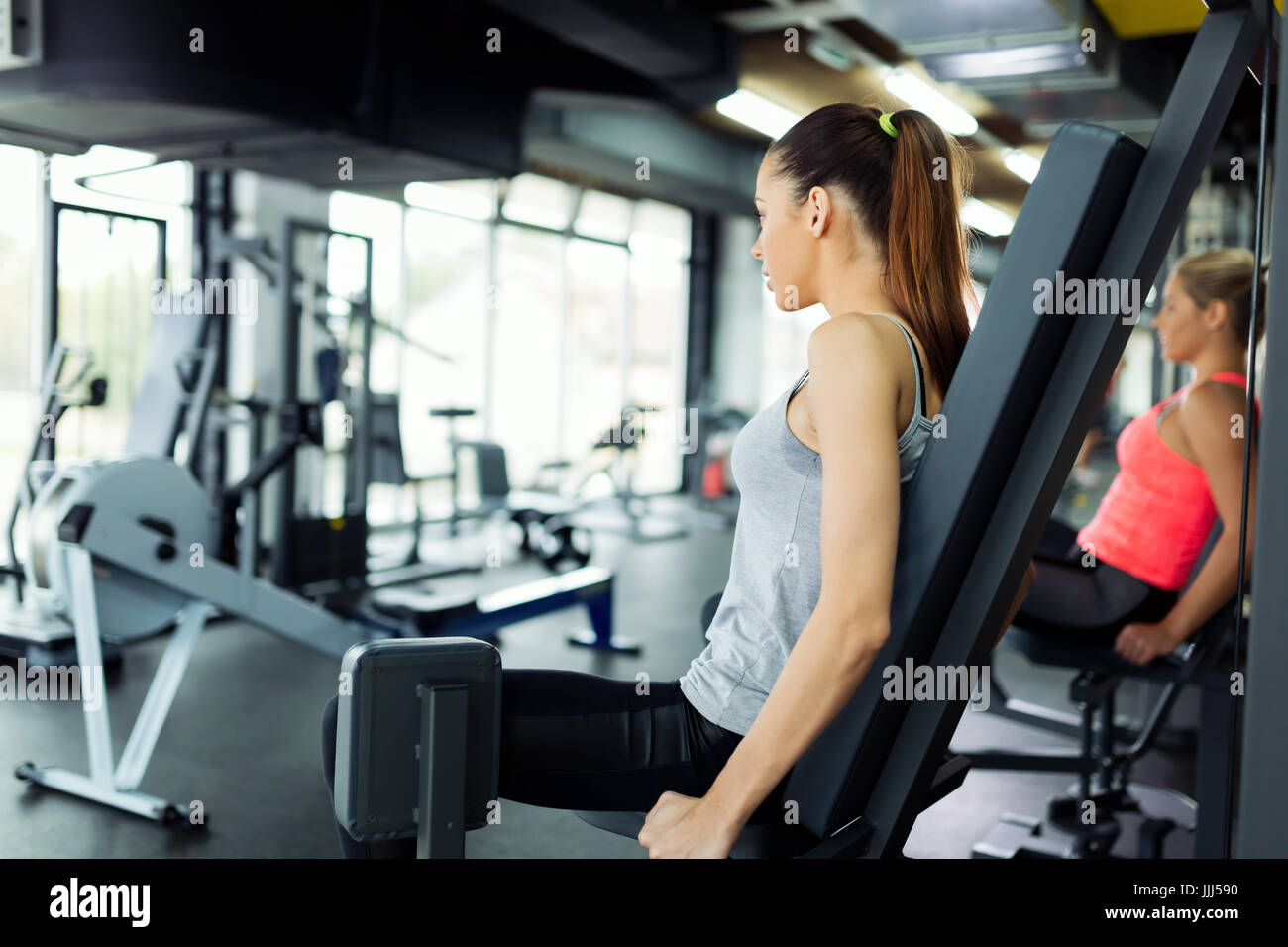 Exercise machine women hi-res stock photography and images - Alamy