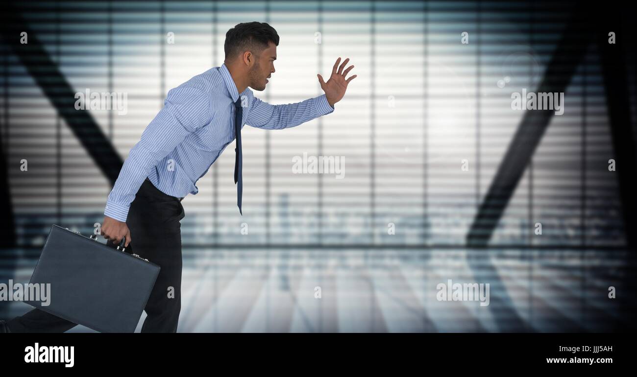 businessman running in cityscape Stock Photo - Alamy