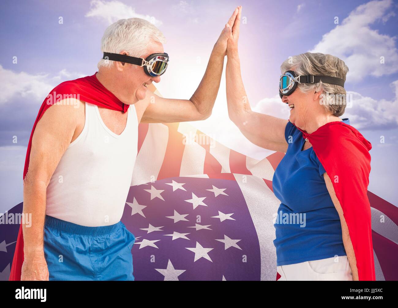 Senior High Five High Resolution Stock Photography and Images - Alamy