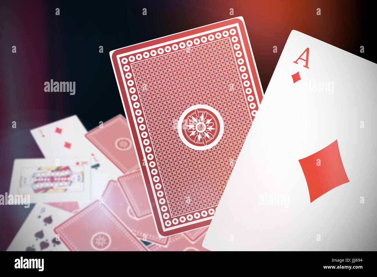 Composite 3d image of ace of diamonds card Stock Photo - Alamy