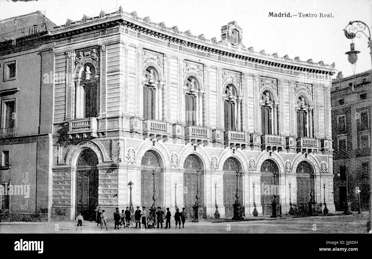 MADRID. Teatro Real (opera house) Early 1900's Stock Photo - Alamy