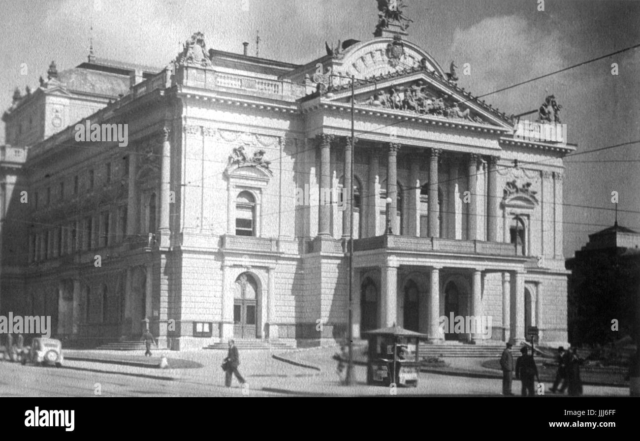 BRNO - Brno Opera House where Janacek's operas were performed Stock ...