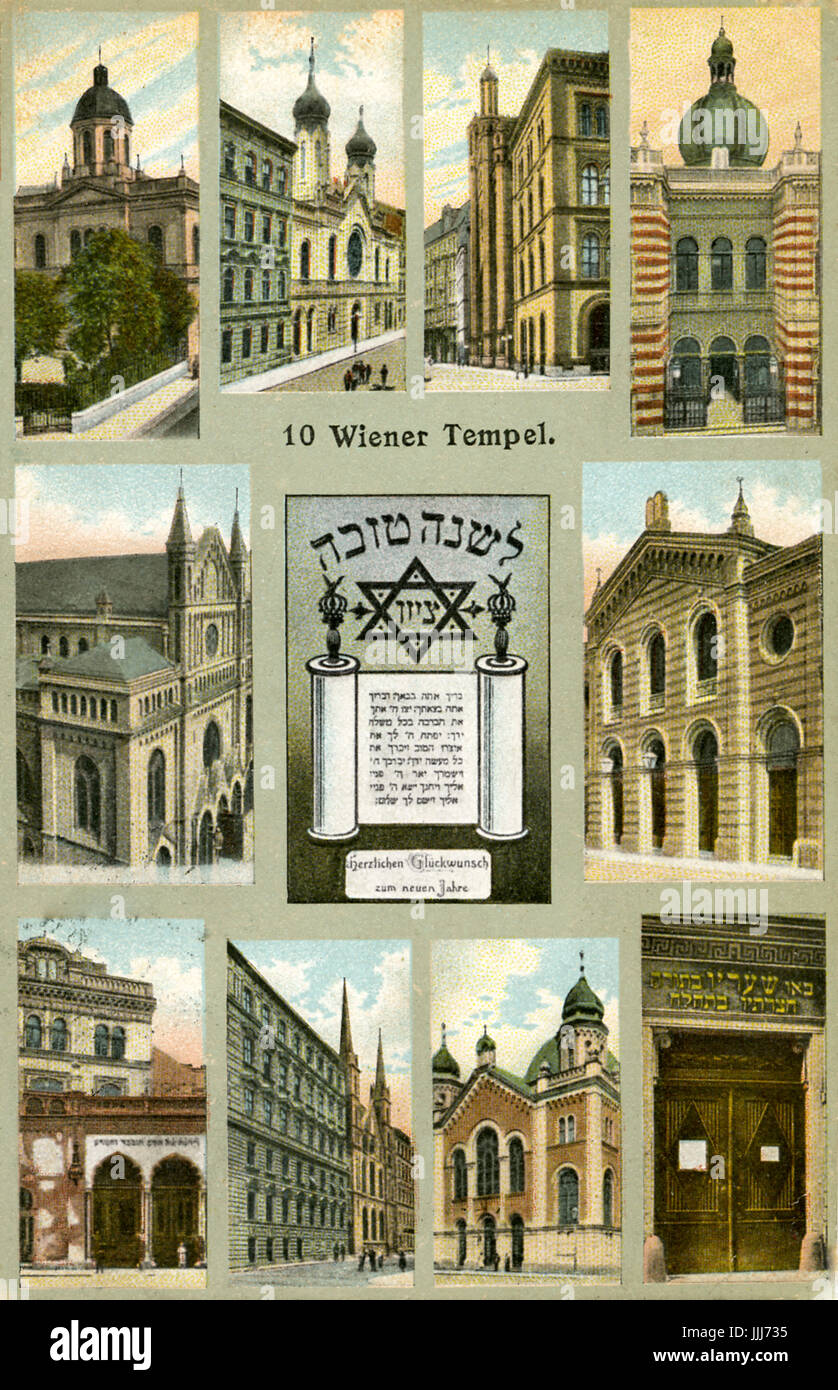 Ten Synagogues in Vienna, Austria. Early 20th century Stock Photo - Alamy