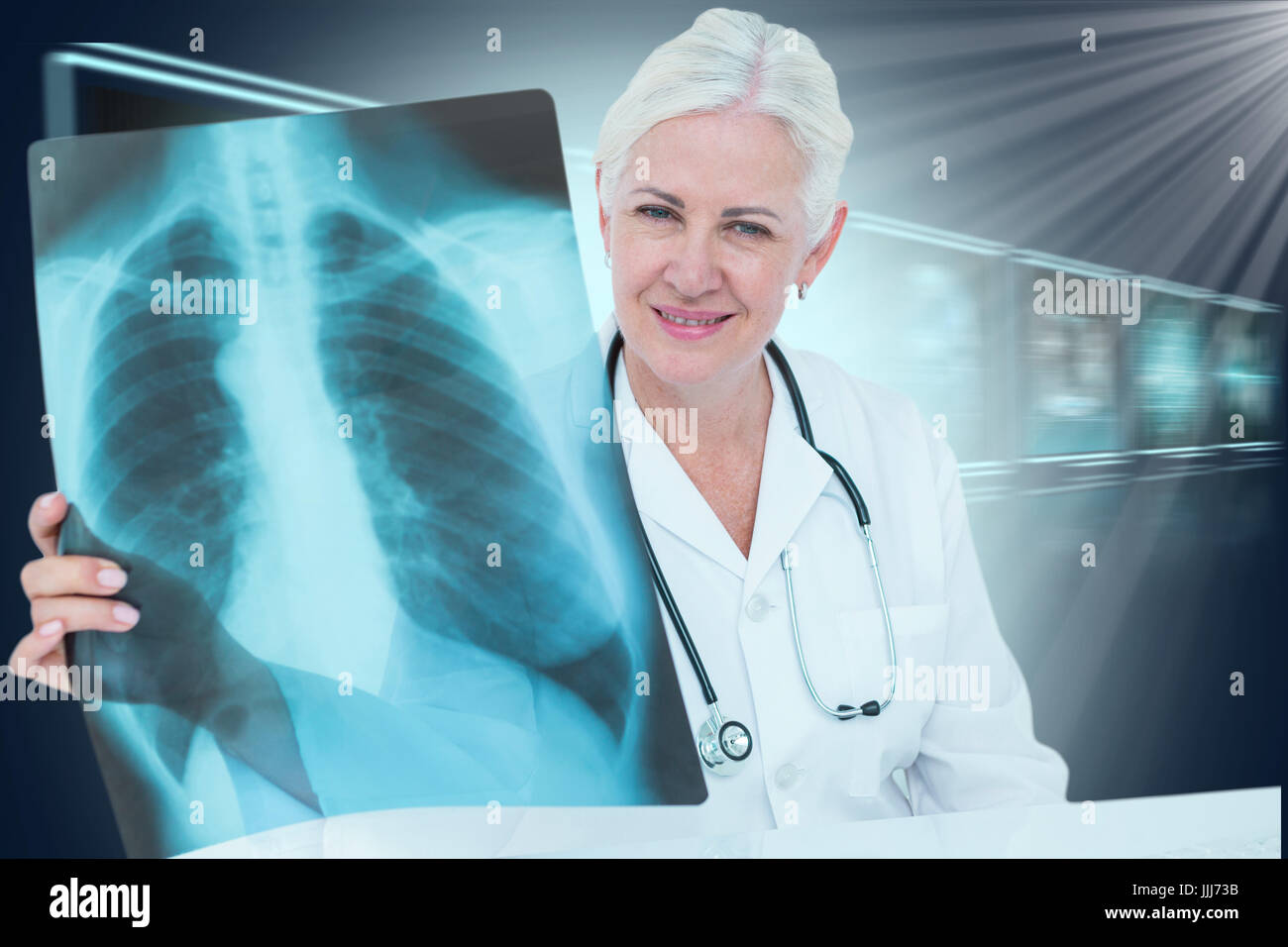 Doctor holding chest x ray hi-res stock photography and images - Alamy