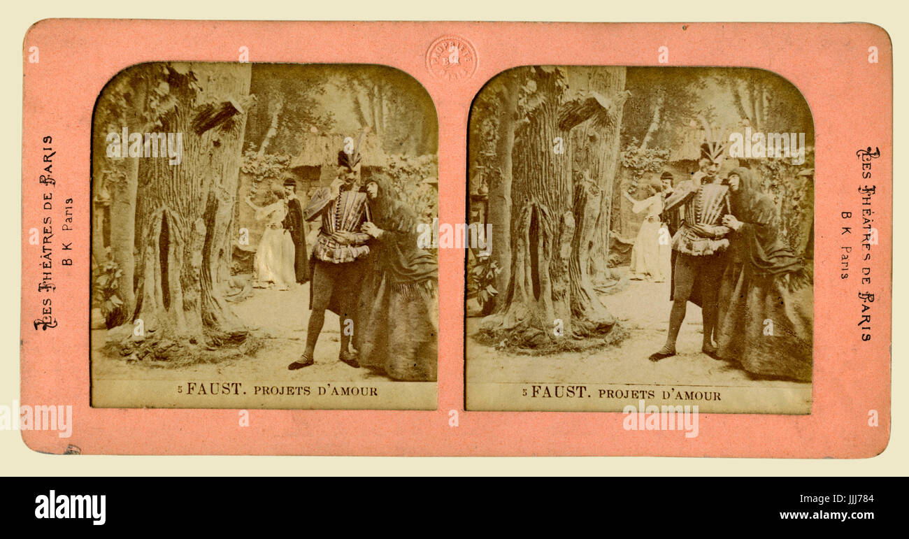 Faust opera by Charles Gounod (1818-1893), 1859. 'Projets D'Amour ...