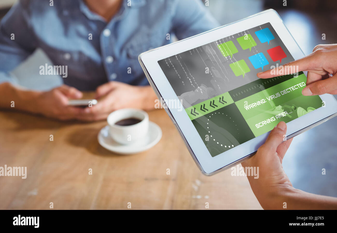 Composite 3d image of application interface Stock Photo - Alamy