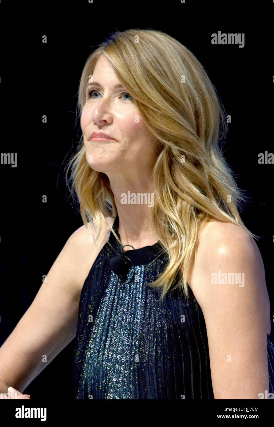 Laura Dern speaking during the Cannes Lions International Festival of ...