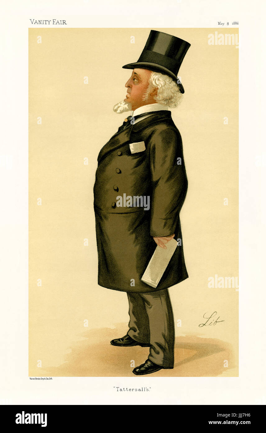 Edmund Tattersall - portrait standing. Vanity Fair caricature by Lib ...