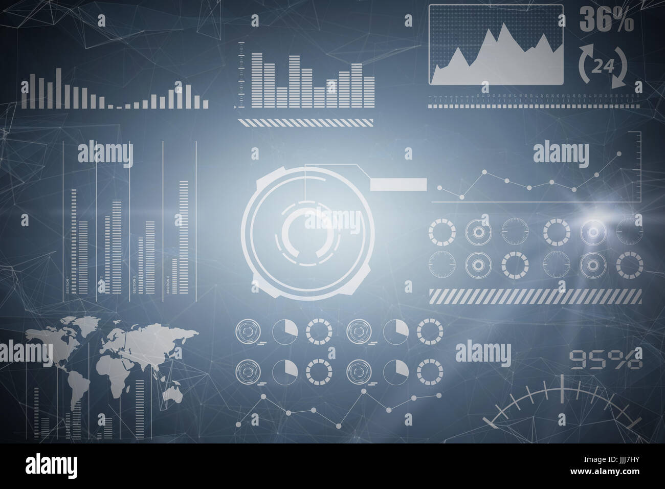 Composite 3d image of black background with shades Stock Photo - Alamy