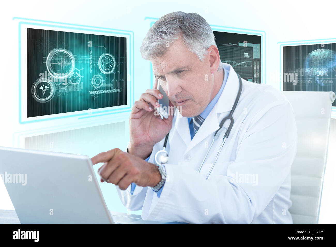 3d computer laptop mobile phone hi-res stock photography and images - Alamy