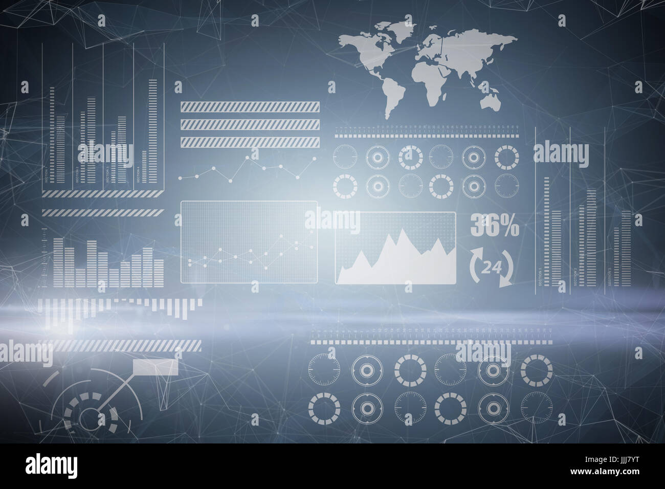 Composite 3d image of black background with shades Stock Photo - Alamy