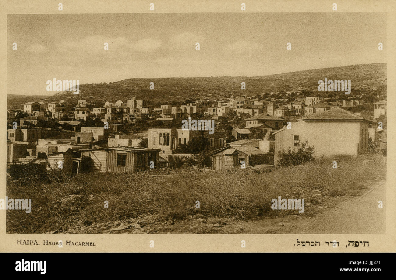 Hadar HaCarmel, district of Haifa, Palestine (now Israel), 1920s ...