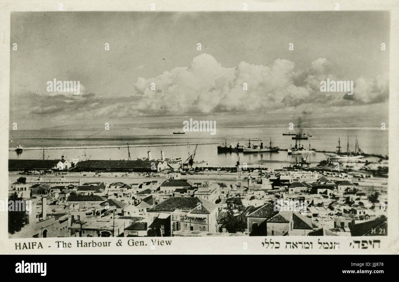 Haifa 1920s hi-res stock photography and images - Alamy