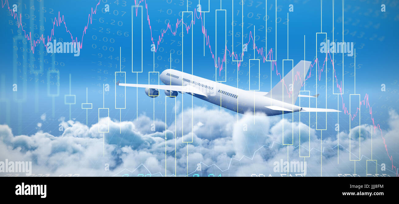 Composite 3d image of graphic airplane Stock Photo - Alamy