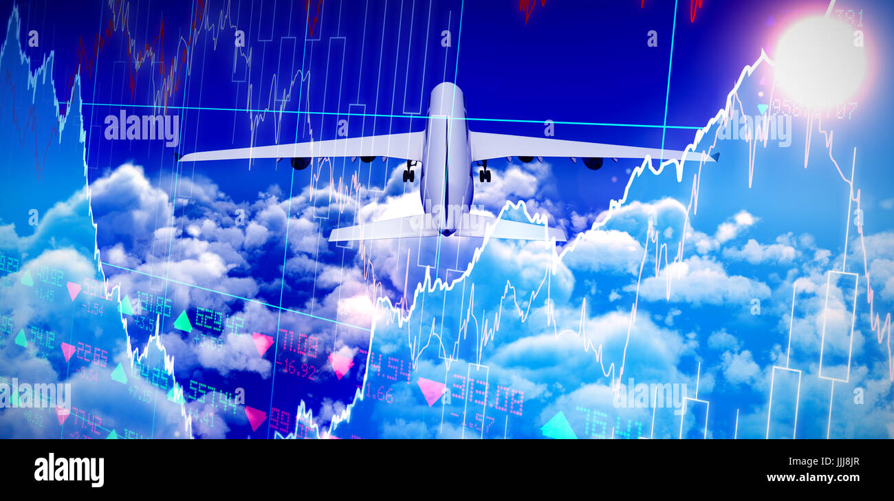 Composite 3D image of graphic airplane Stock Photo - Alamy