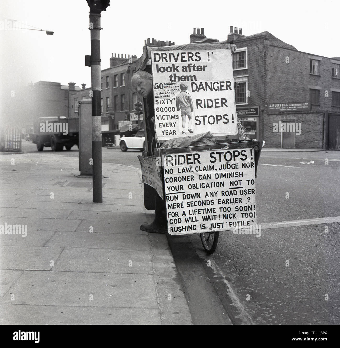1971, Greenwich High Road, London, picture shows the eccentric ...