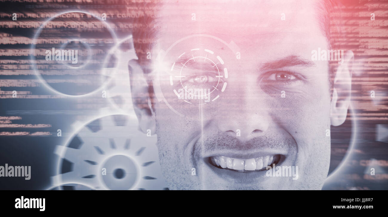 3d face computer screen hi-res stock photography and images - Alamy