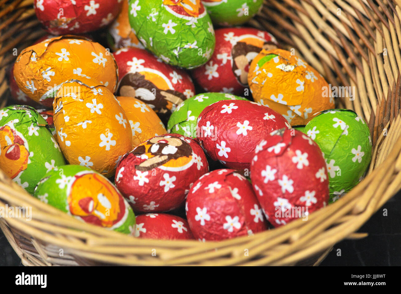 Easter eggs La Rambla Barcelona Catalonia Spain Stock Photo - Alamy