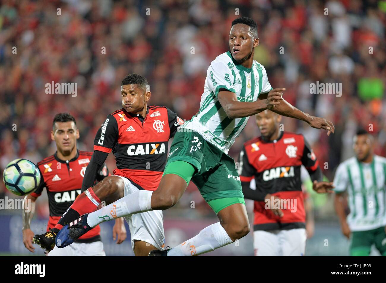 Rio De Janeiro, Brazil. 19th July, 2017. Mine during Flamengo vs ...