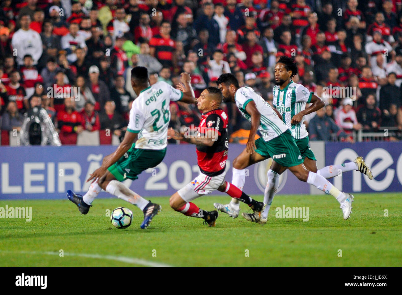 Rio De Janeiro, Brazil. 19th July, 2017. Guerrero during Flamengo vs ...